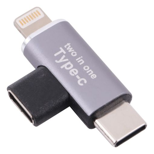 USB-C Female to 8 Pin Male + USB-C Male Converter | Bigupgadgets