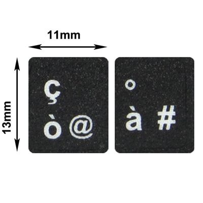 Italian Learning Keyboard Layout Sticker for Laptop/Desktop Computer ...