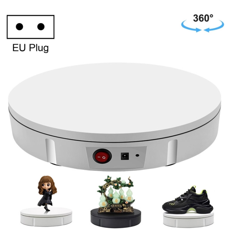 Electric Rotating Display Stand Turntable 22cm, Load 50kg - EU Plug ...