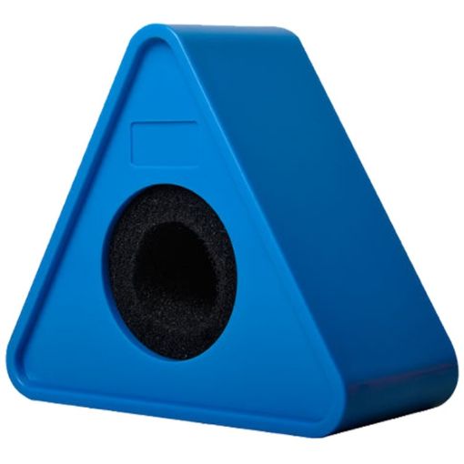 Interview Microphone Logo Flag Station - Triangular Blue | Bigupgadgets
