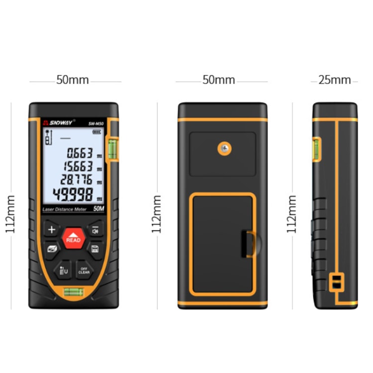 SNDWAY SW-M100 Laser Distance Meter, Infrared, 100m Range | Bigupgadgets