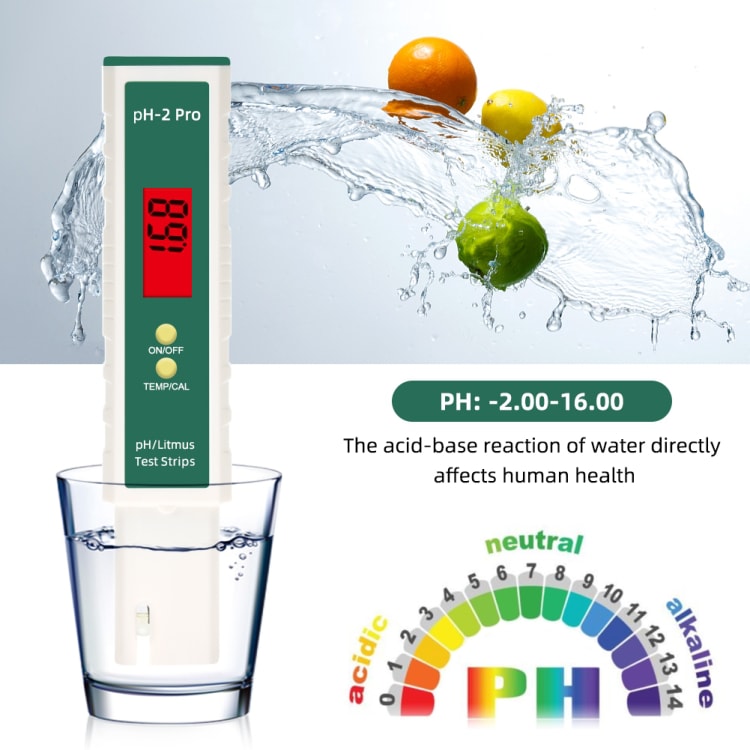 PH-2 Pro Litmus Tester: Water Quality PH Meter with Color Change ...