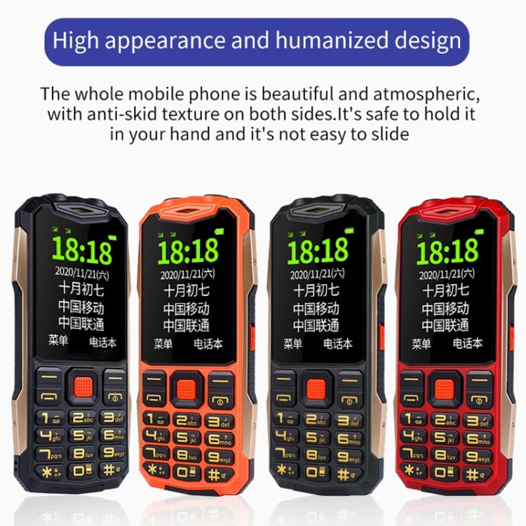 K1+ 4G Rugged Elder Phone, 2.6", 1500mAh, Dual SIM, SOS, US Plug ...