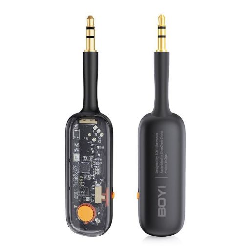 BOYI BY306 FM Transmitter Bluetooth 5.3 Receiver AUX (Black) | Bigupgadgets