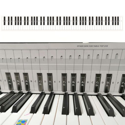 88 Keys Keyboard Piano Practice Chart - Fingering Comparison Table ...