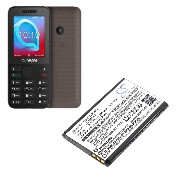 Battery for Alcatel OT-3026G/OT-3025X/One Touch 2053 (TLI009AA ...